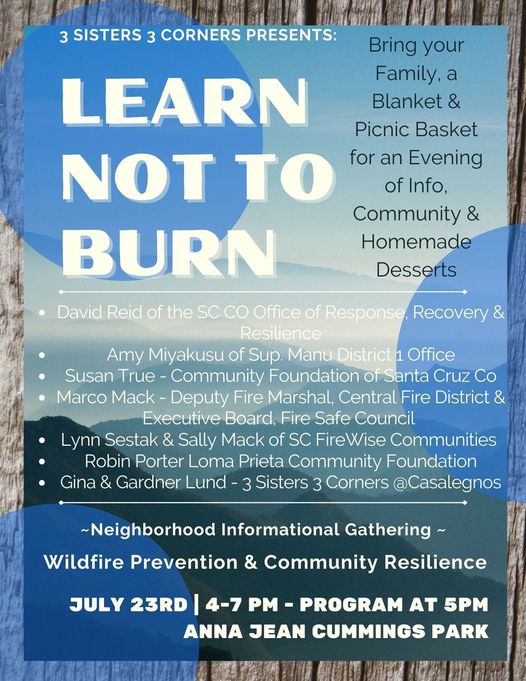 Santa Cruz Community: Learn Not to Burn! – Solito2Solidarity